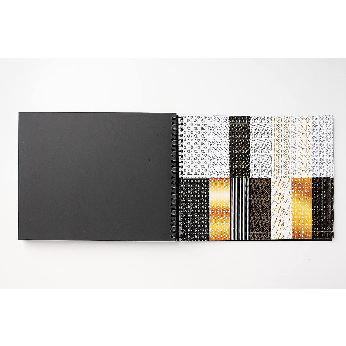 Wedding Guest Book Black Polaroid Album -Hardcover Photo Guestbook- Spiral Hardcover Book 10"x8” - Funeral, Bridal Shower, Baby Shower, Graduation Party, Registry Sign in with Marker, Stickers & Sign