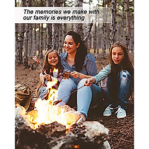 Marshmallow Roasting Sticks for Campfires, Campfire Roasting Sticks Long for Kids, Smores Sticks for Fire Pit Extendable 32inch|Set of 5