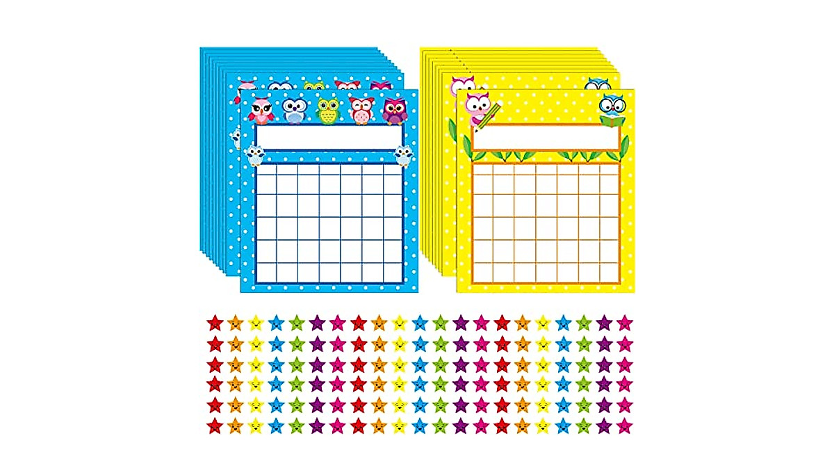 Owls Incentive Charts: Kid Behavior & Classroom Rewards