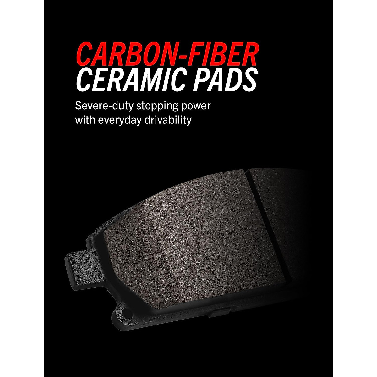 Power Stop Rear K8765-36 Carbon-Fiber Ceramic Brake Pad with Drilled and Slotted Rotor Kit Z36 Truck and Tow