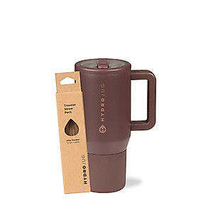 Pecan 20oz Traveler + Replacement Straws