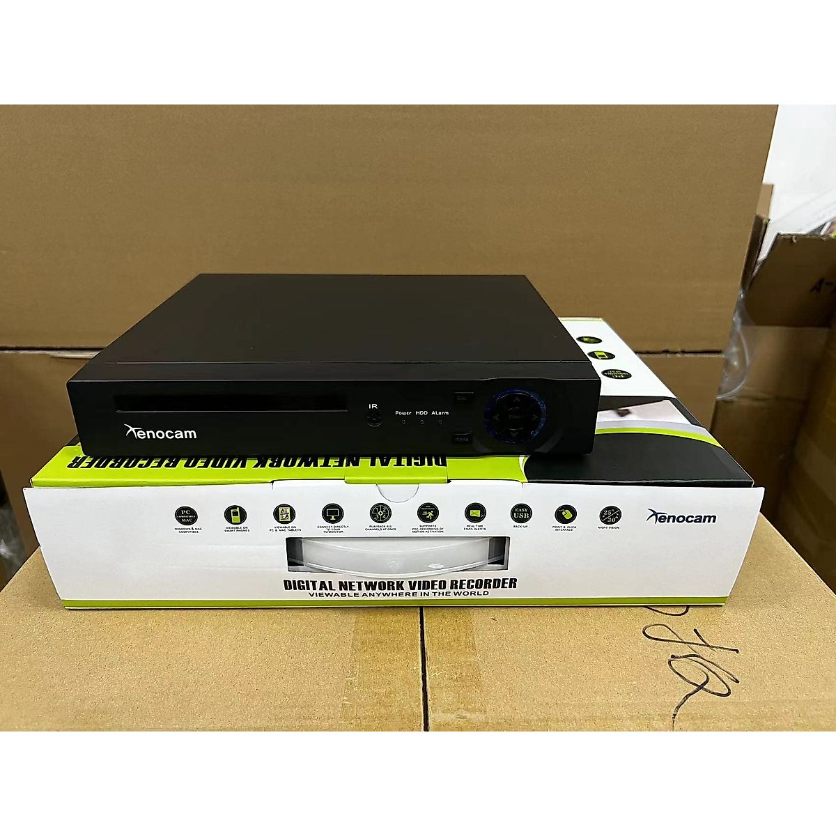 Xenocam 4CH 1080N Hybrid 5-in-1 AHD DVR (1080P NVR+1080N AHD+960H Analog+TVI+CVI) Standalone DVR CCTV Surveillance Security System Video Recorder Motion Detection， Hard Drive not Included