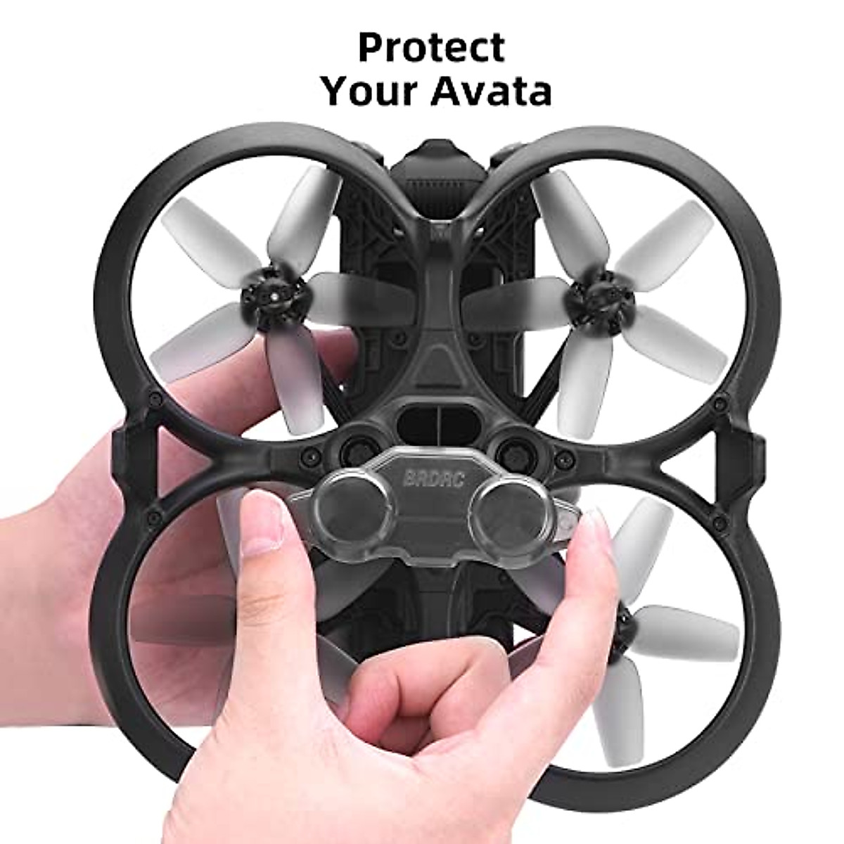 HeiyRC Avata Battery Anti-release Buckle,2 in 1 Battery Holder Clip+Bottom Protective Cover Dustproof Cap for DJI Avata Accessories