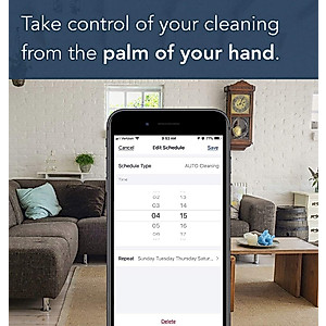 Ecovacs DEEBOT 500 Robot Vacuum Cleaner with Max Power Suction, Up to 110 min Runtime, Hard Floors & Carpets, Pet Hair, App Controls, Self-Charging, Quiet, Large, Black, 8 Each
