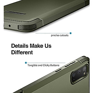 SURITCH for Samsung Galaxy S20 Case 6.2 Inch (NOT FIT Galaxy S20 FE/Plus/Ultra), (2 Front Frames) Full-Body Heavy Duty Rugged Shockproof Phone Cover with Built-in Screen Protector, Forest Green