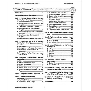 Mark Twain Geography Workbook for Grades 6-7, Western Hemisphere Geography Activity Book, 6th Grade & 7th Grade Geography for Kids, Classroom or ... (Discovering the World of Geography)