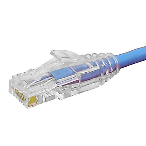 GELRHONR 100 Pcs RJ45 CAT6 Strain Relief Boots Connector for Standard CAT6 CAT6A Ethernet Cable LAN Cable Connector Boot Cover for Various Diameter LAN Cable-Clear