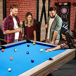 Foosball Table Soccer Arcade Games: Foosball Tables Adult Size for Home, Game Room, Bar - Competition Sized Football Table w/ 2 Balls, 2 Drink Holders