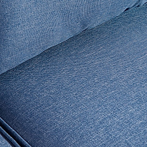 HOOOWOOO Outdoor Patio Seat Back Chair Cushions Set,25x25x5 Thick Outdoor Chair Seat Cushions Sofa Seat Cushions for Patio Outdoor Chair Loveseat with Weather Resistant Olefin and Zipper,Denim Blue