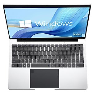 KBJPADS 15.6 Inch Laptop Computer,Intel CeleronJ4105 Processor, 6GB DDR4, 256GB SSD Storage, FHD IPS Screen(1920 * 1200) ，Quad Core Windows 10 Laptop,Thin & Light Laptop 4000mAh Battery 2.4G/5G WiFi
