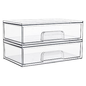 Vtopmart 4 Pack Large and 2 Pack 12''W Stackable Storage Drawers