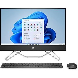 HP 2023 All-in-One AIO Desktop 23.8" FHD IPS Touch 10-Core Intel Core i5-1235U Iris Xe Graphics 16GB DDR4 512GB SSD WiFi AX RJ45 HDMI Webcam Wireless Mouse KB Black Windows 11 Home w/RE USB