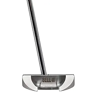Bell III Upright Lie Half-Mallet 365 Golf Putter (79 Degree Lie) + Tacki-Mac Black Pistol Standard Grip (Right, 32)