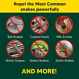 Lowojusl Snake Repellent for Yard Powerful,Outdoor Snake Away Repellent, Snake Out Snake Repellent,Effective Repellent for Snakes, Snakes Repellents for Outdoor Safe Around Kids and Pets 8-Pack