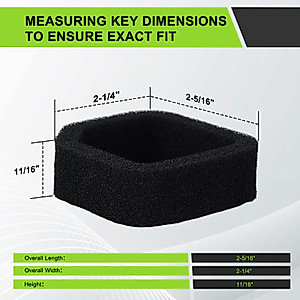Harbot 560873001 Air Filter For TORO 51978 51974 51944 51954 51976 51958 51975 51948 51945 51946 51952 51972 51955 51957 51947 51956 Ryobi trimmer RY251PH RY25AXB RY254BC RY30020 Replace 5687301