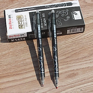 3Pcs Erasable Pens 0.5mm Black Ink Pen Refill Set for School Supplies Student Writing Exam Stationery Pens