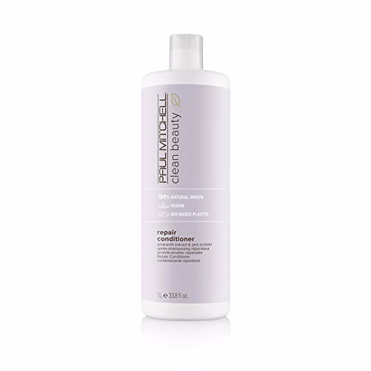Paul Mitchell Clean Beauty Repair Conditioner, Strengthens, Balances Moisture, For Damaged, Brittle Hair, 33.8 fl. oz.