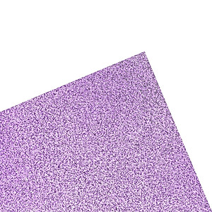 PA Paper Accents Glitter Cardstock 12" x 12" Lavender, 85lb colored cardstock paper for card making, scrapbooking, printing, quilling and crafts, 15 piece pack