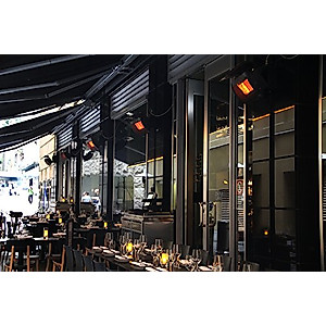 Bromic Heating Tungsten 500 Smart-Heat Gas 5 Burner Radiant Infrared Patio Heater, Natural Gas, 43000 BTU