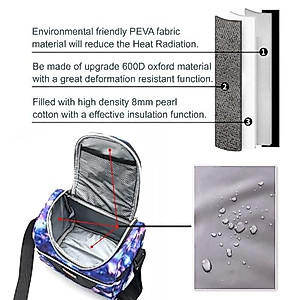 SAMERIO Lunch Box for Kids Insulated Lunch Bag for Boys Girls Cooler Tote Reusable Bento Bags Smooth Zipper& Lightweight Lunch Boxes for Children Student with Adjustable Strap