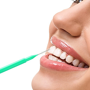 350 Pieces Braces Brush for Cleaner Interdental Brushes Kit Flosser for Braces Dental Braces Cleaner Braces Floss Picks Flossing Head Oral Dental Hygiene Flosser Tooth Cleaning(Vivid Colors)