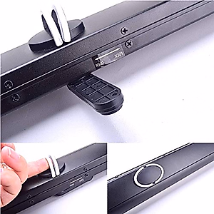 BBSJ 50" Inch 16:9 Portable Projector Screen Floor Standing Fold-Out Roll-Up Tripod Manual, Mobile Movie Screen Home Theater