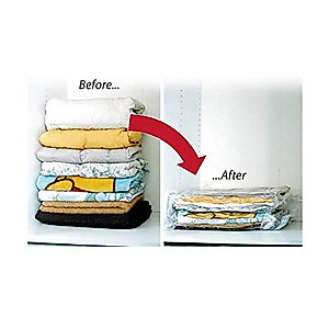 50 Pack Extra Jumbo Double Seal Waterproof Vacuum Storage Bags 52"x47" (130x120cm) Reduces Size by up to 80%