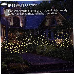 Housoutil Solar Outdoor LED Star Tree Branch Lantern Waterproof for Garden Patio Yard Decorative