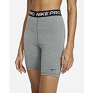 Nike Pro 365 Women's High-Rise 7" Shorts (Smoke Grey/Heather/Black/Black, MD 7)