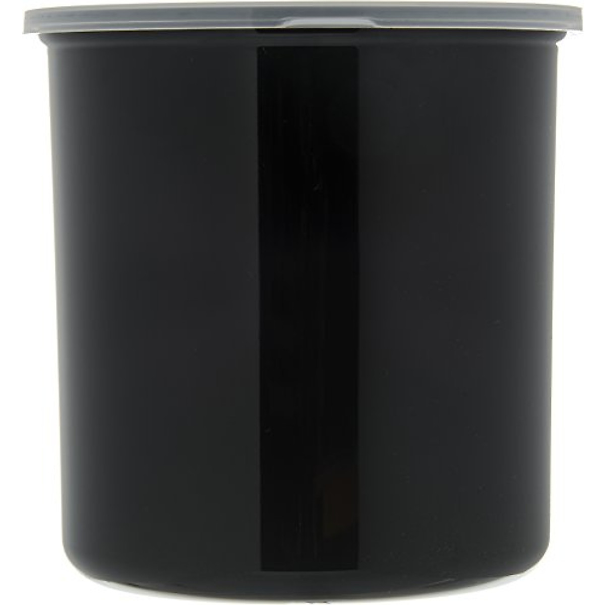 Carlisle FoodService Products Classic Round Storage Container Crock with Lid for Kitchen, Restaurants, Home, Plastic, 2.7 Quarts, Black, (Pack of 6)