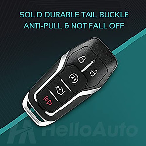 Key Fob Fit for Ford F150 Fusion Mustang Explorer Edge F250 F350 Lincoln MKZ MKC Replacement Keyless Entry Remote Control Smart Key Fob Shell Case with 5 Buttons