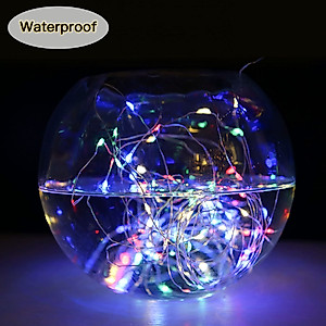 Solar Light String, Solar Copper Wire Light String 33 Feet 100 Led Small Lights, 8 Switching Modes, Starry Sky Outdoor Waterproof, Suitable for Home, Garden, Terrace, Wedding and Party