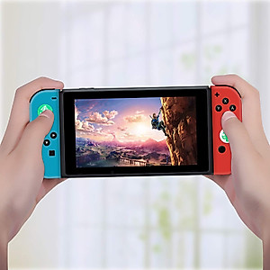 RGEEK 6PCS Leaf Joystick Thumb Caps for Nintendo Switch & Switch Lite, Thumb Stick Grips Analog Stick Cover, Soft Silicone for Joy-Con Controller