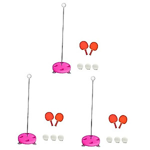 BESPORTBLE 3 Sets Robot Table Tennis Table Tool Elastic Individual Table Tennis Training Tool Suction Cup Toy for Kids Accessories Equipment pingpong Trainer Sports Kids playset Set