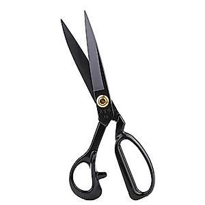 Left Handed Dressmaking Scissors 10 inch - Professional Heavy Duty Industrial Strength Tailor Shears for Fabric Leather Sewing Best for Artists, Tailors and Dressmakers (10 inch left hand)