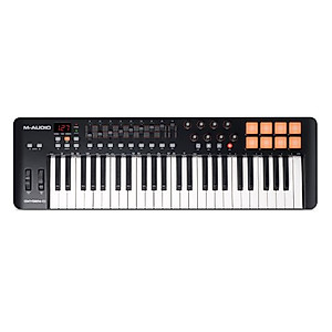 M Audio Oxygen 49 IV | 49 Key USB/MIDI Keyboard With 8 Trigger Pads & A Full Consignment of Production/Performance Ready Controls