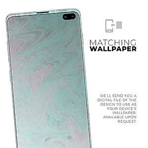 DesignSkinz Teal Slate Marble Surface V23 Protective Vinyl Decal Wrap Skin Cover Compatible with The Samsung Galaxy S20 (Screen Trim & Back Glass Skin)