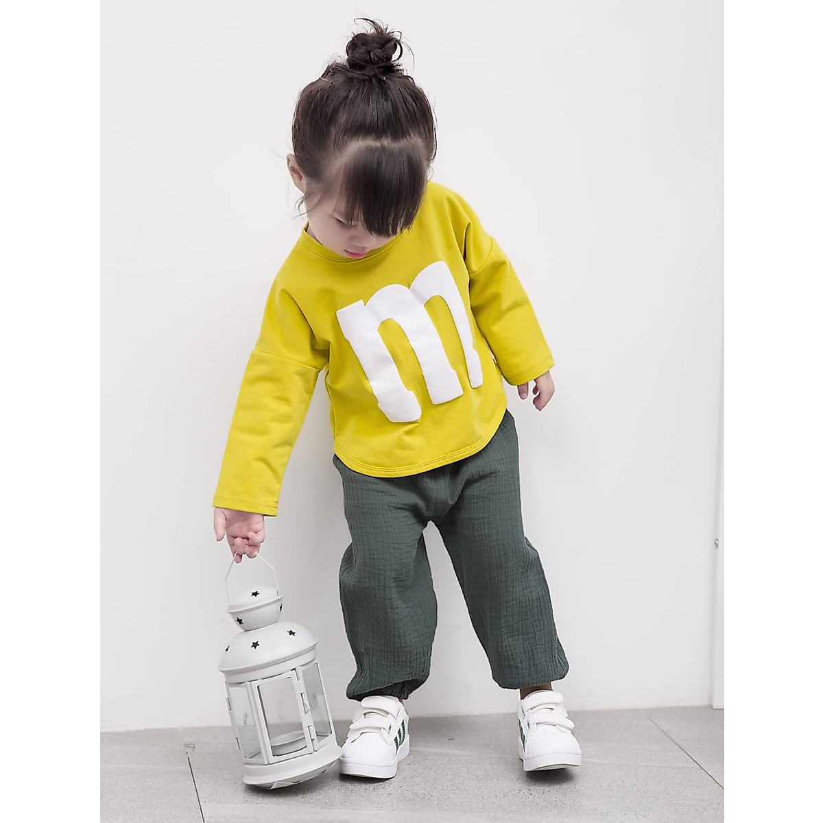 BULINGNA Cute Toddler Kids Baby Boy Girl Casual Eelastic Harem Long Pants Bloomers (Green, 3-4 Years)