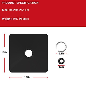 Bzsunway 3/8" Impact Wrench Retaining Ring Clip with O-Ring Compatible with Milwaukee Type (3 Sets)