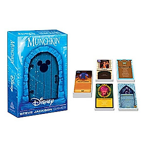 USAOPOLY Munchkin: Disney Card Game | Munchkin Game Featuring Disney Characters and Villains | Officially Licensed Disney Card Game | Tabletop Games & Board Games for Disney Fans