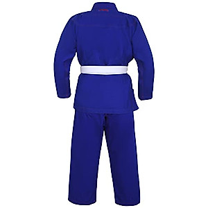 Malah Bjj Gi Lighwieght Adult Jiu Jitsu Gi For Men & Women With Free Belt!! (Blue, A5)