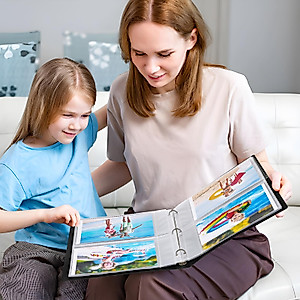 MaxGear 30 Pack 5 x 7 Photo Sleeves for 3 Ring Binder, Heavy-Duty Archival Photo Page Protectors Holds 120 Pictures, 2-Pocket Clear Picture Album Refill Pages