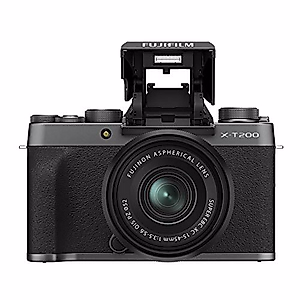 Fujifilm X-T200 Mirrorless Digital Camera w/XC15-45mm Kit - Dark Silver
