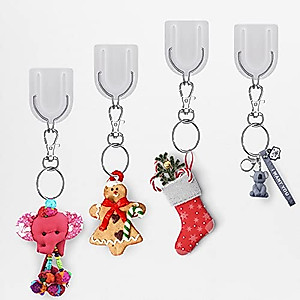 20pcs Keychain Clips for DIY Crafts, Swivel Snap Hooks with Key Rings, Lobster Claw Clasp for Key Ring Clip Lanyard, Jewelry Making,Christmas Decoration,Gift