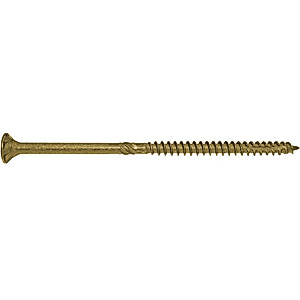 Jake Sales #14 x 8 Bronze Coated Multipurpose Wood Screw Torx/Star Drive Flat Head (1 Pound - 19 Approx. Screw Count) Exterior Coated - ACQ Compatible Wood Screws