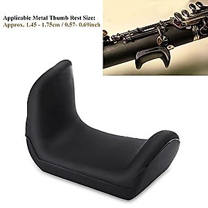 Thumb Rest Cushion, Rubber Clarinet Thumb Rest for Oboe Clarinet Instruments within 1.45-1.75cm(3.5mm)