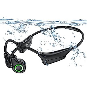 NAGFAK Bone Conduction Headphones Open Ear Swimming Headphones Bluetooth 5.3, MP3 Sports Headphones Built-in 16GB Memory,Waterproof Headphones, Wireless Open Ear Headphones for Swimming, Running