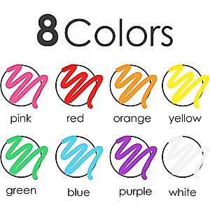 Timart Extra Fine Tip Chalk Markers (8 Pack 1mm Point), Liquid Chalk Pens - Dry Erase Marker Pens for Blackboard, Chalkboards, Windows, Glass, Bistro, Cars, Signs, Chalkboard Labels Included