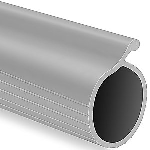 Garage Door Seals Bottom Rubber Weather Stripping, P-Bulb Garage Door Bottom Weather Seal Suitable for Weatherproof, Replacement Overhead Doors (20FT, Grey)