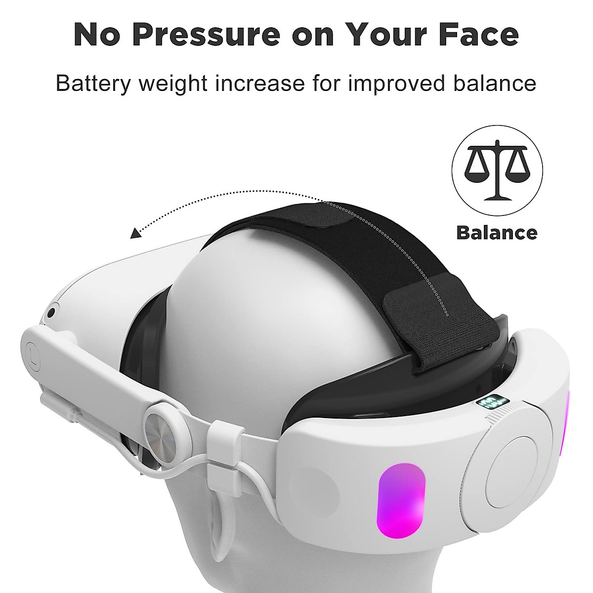 Battery Head Strap for Quest 2